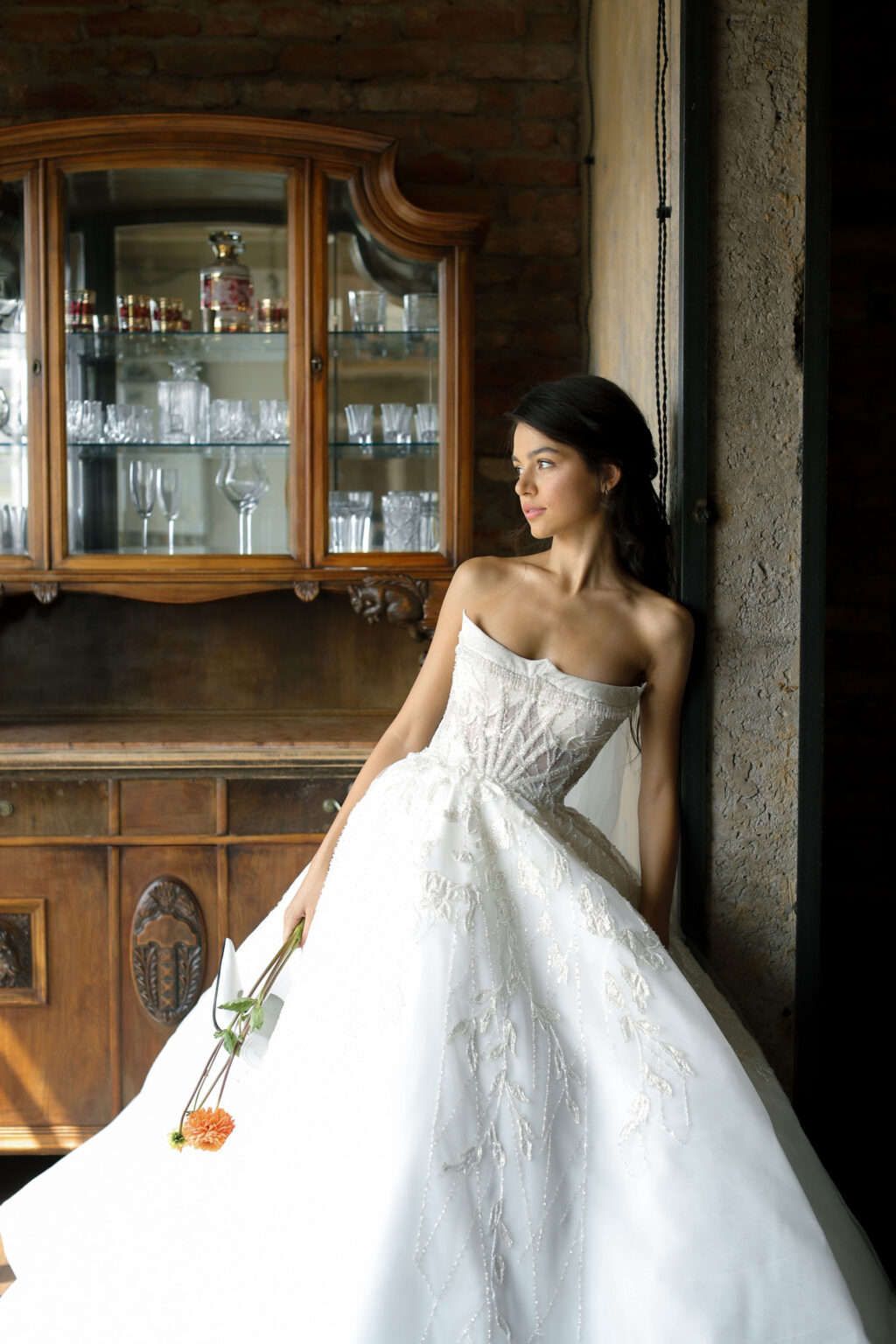 Sleeveless Ball Gown Wedding Dress with Lace Detailing: Fairy Tale ...